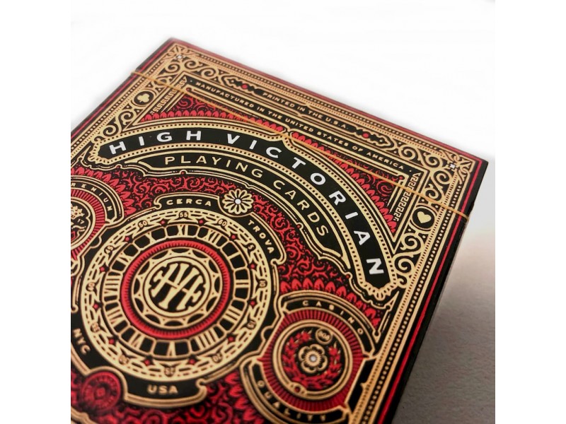 High Victorian Red Playing Cards