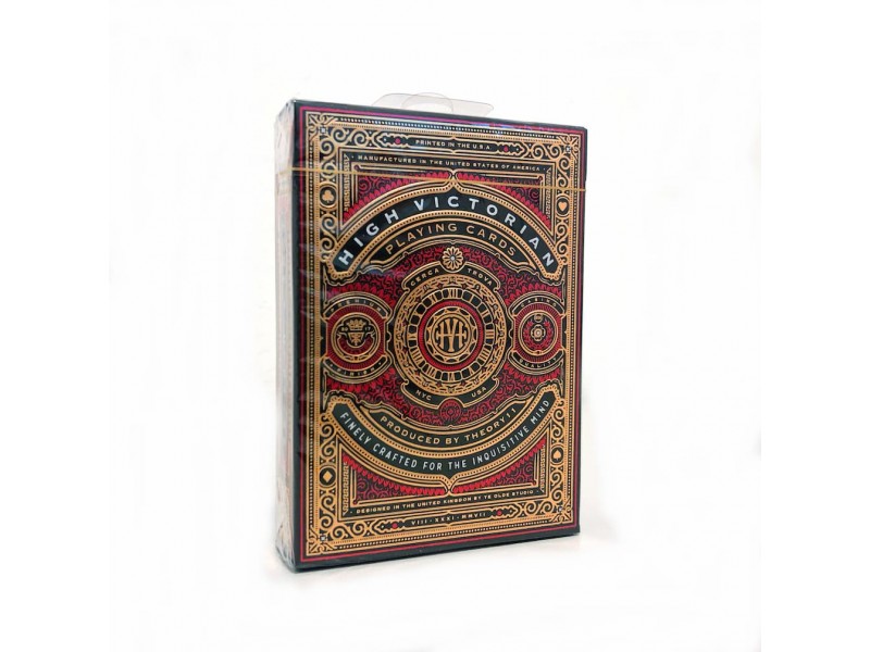 High Victorian Red Playing Cards